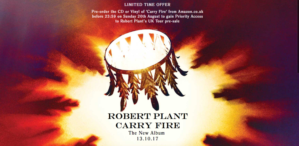Robert Plant's new album is called 'Carry Fire' and will be released on ...