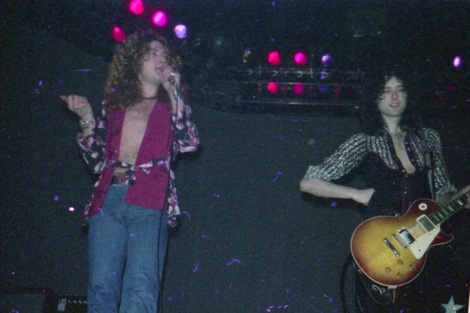 Here's a previously unseen photo of Led Zeppelin performing in 1975 ...